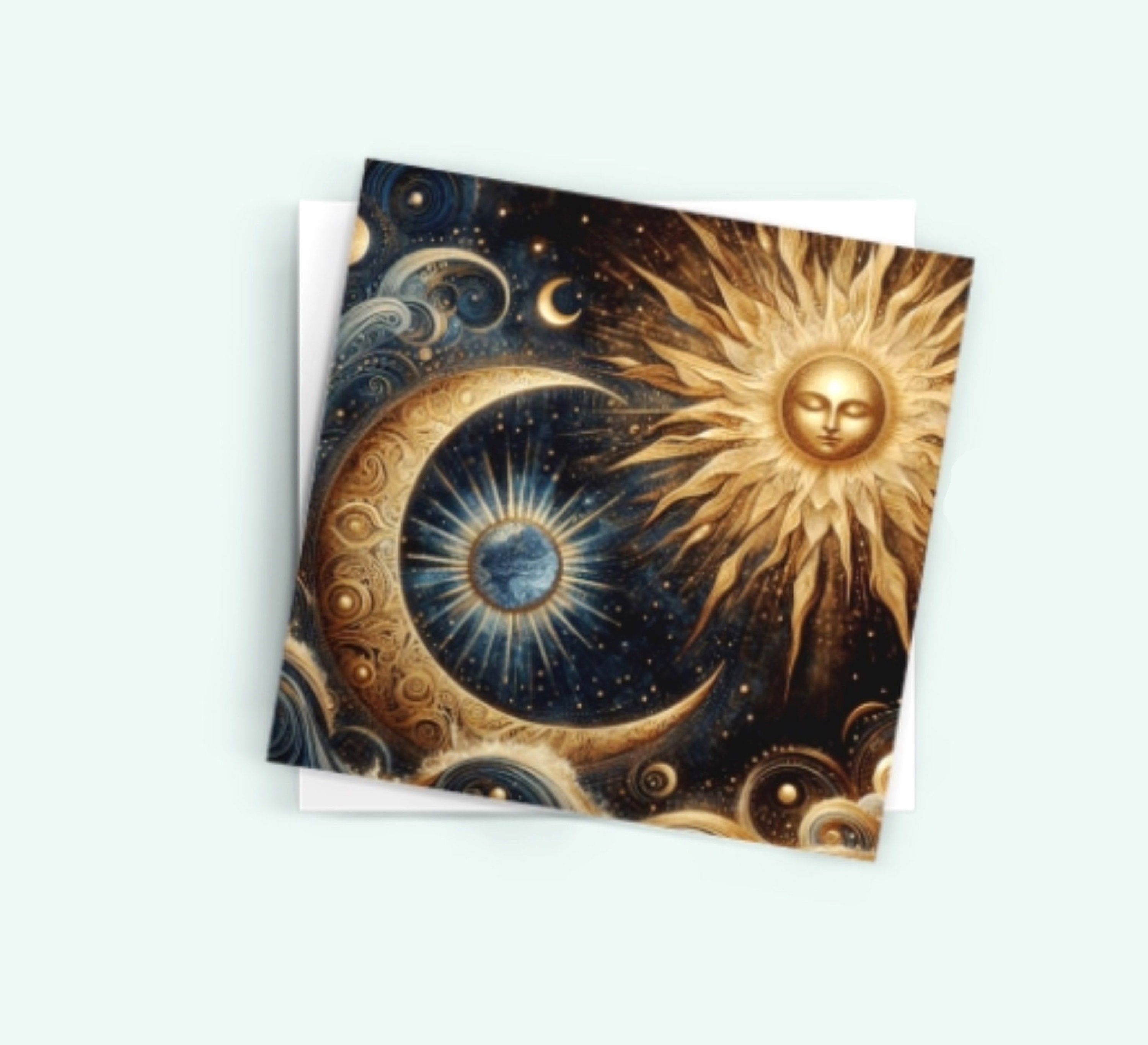 Sun and Moon Greeting Cards Single or Bulk Pack of 10 - Etsy