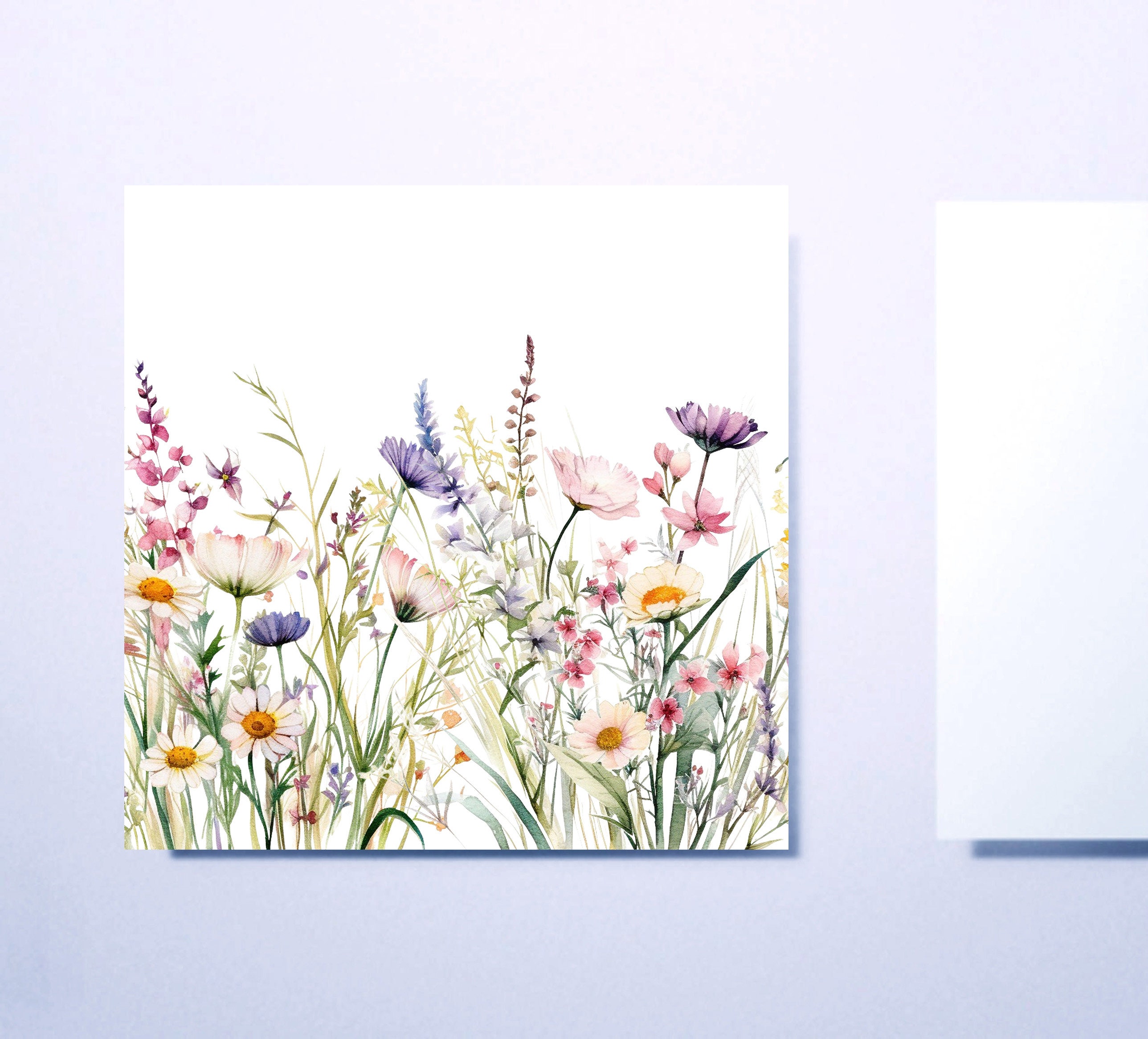 Wildflowers Matching Card Set 3 Pack of Greeting Cards Floral Notecard ...
