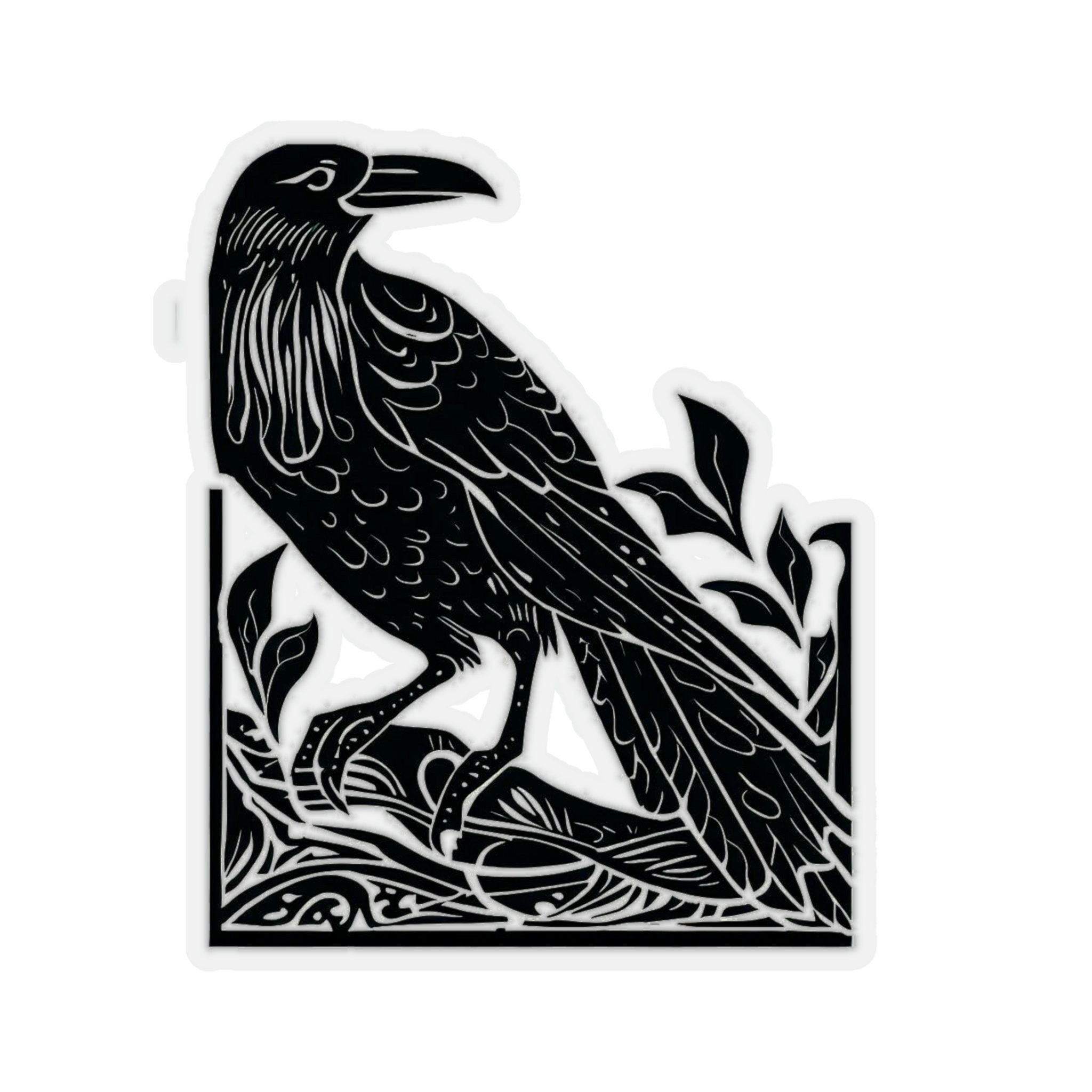 Raven Decal Sticker Small and Large - Etsy