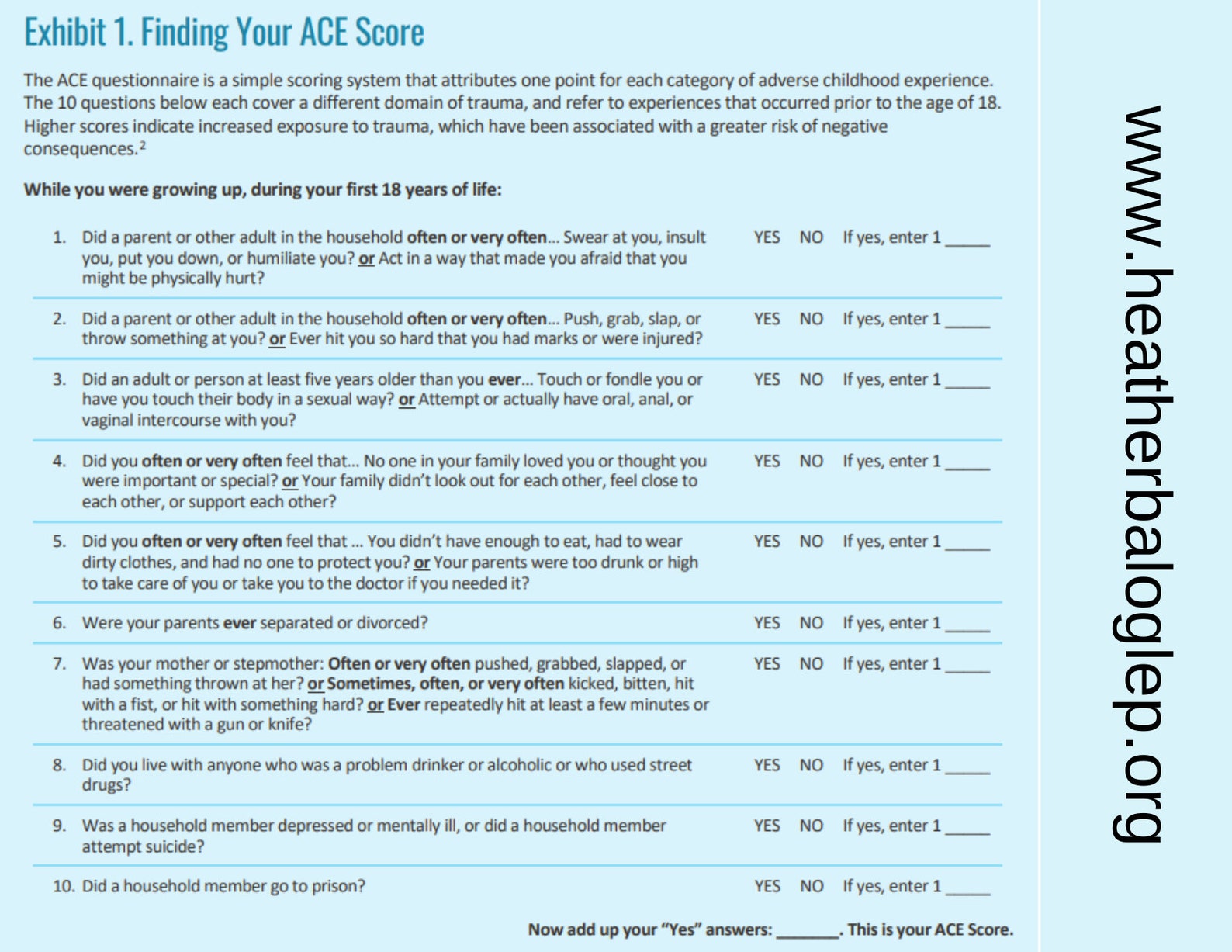 Trauma/aces Screener - Etsy