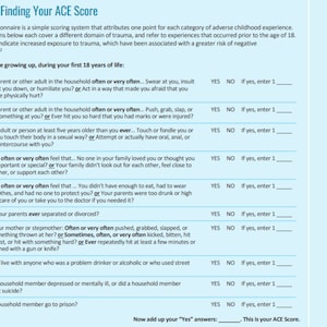 Trauma/aces Screener - Etsy