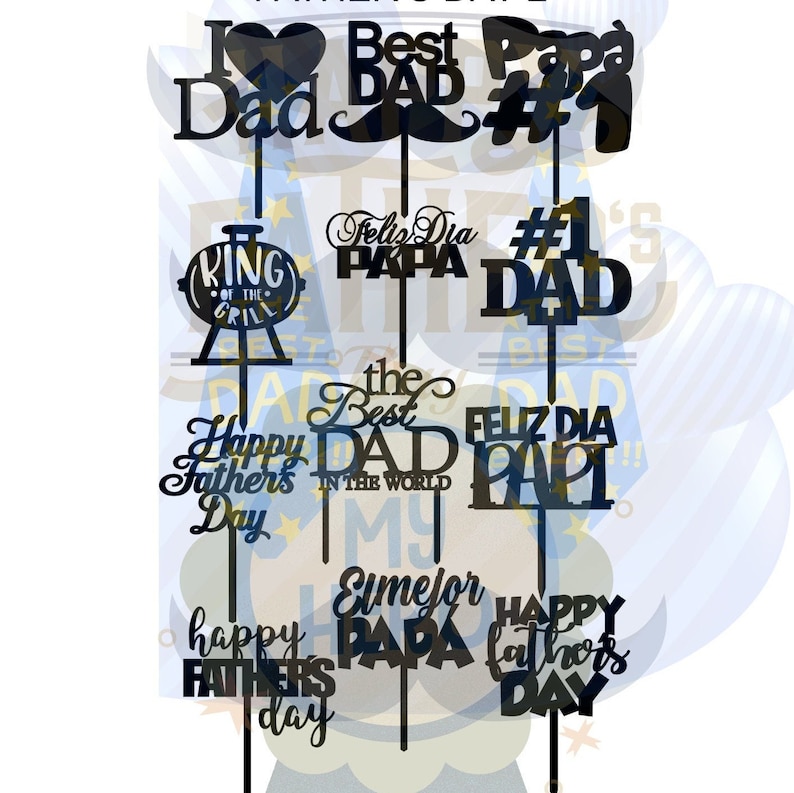 FATHER DAY TOPPER - Etsy