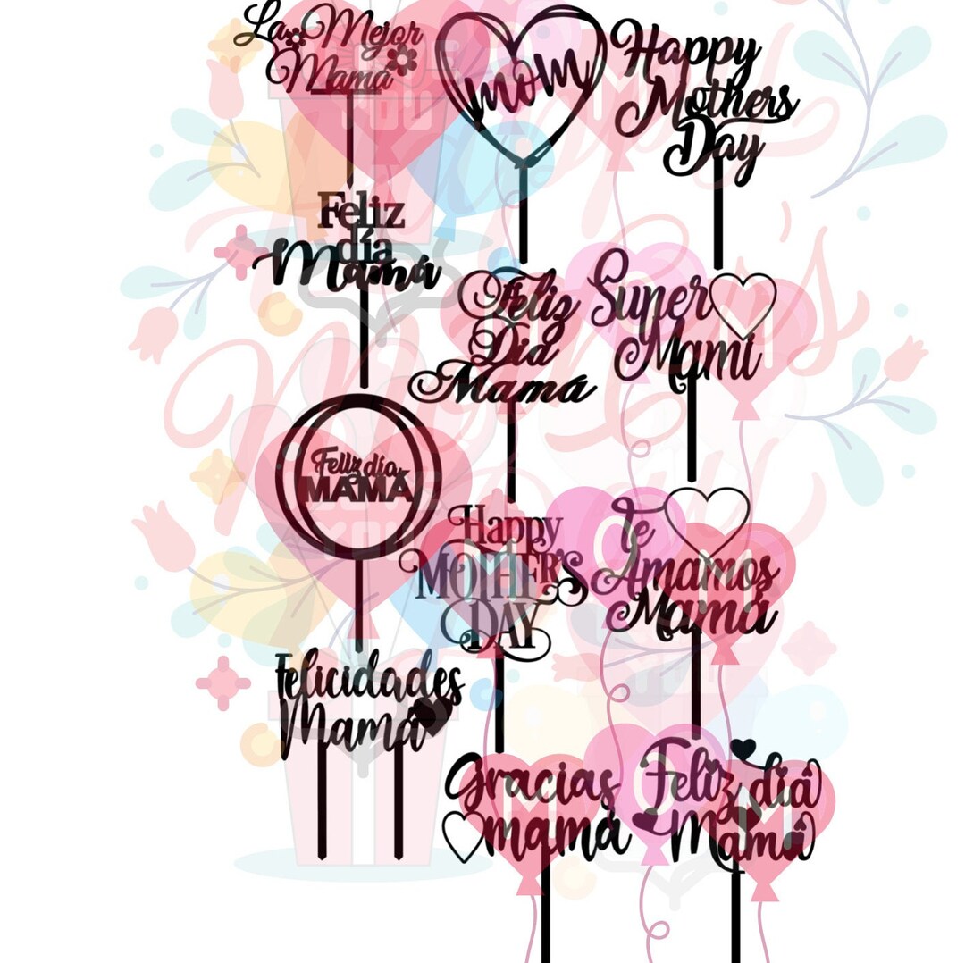 Mother Day Topper Cake - Etsy