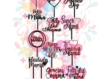 Mother's Day Cake Topper, Día De Las Madres, Feliz Día De Las Madres ...