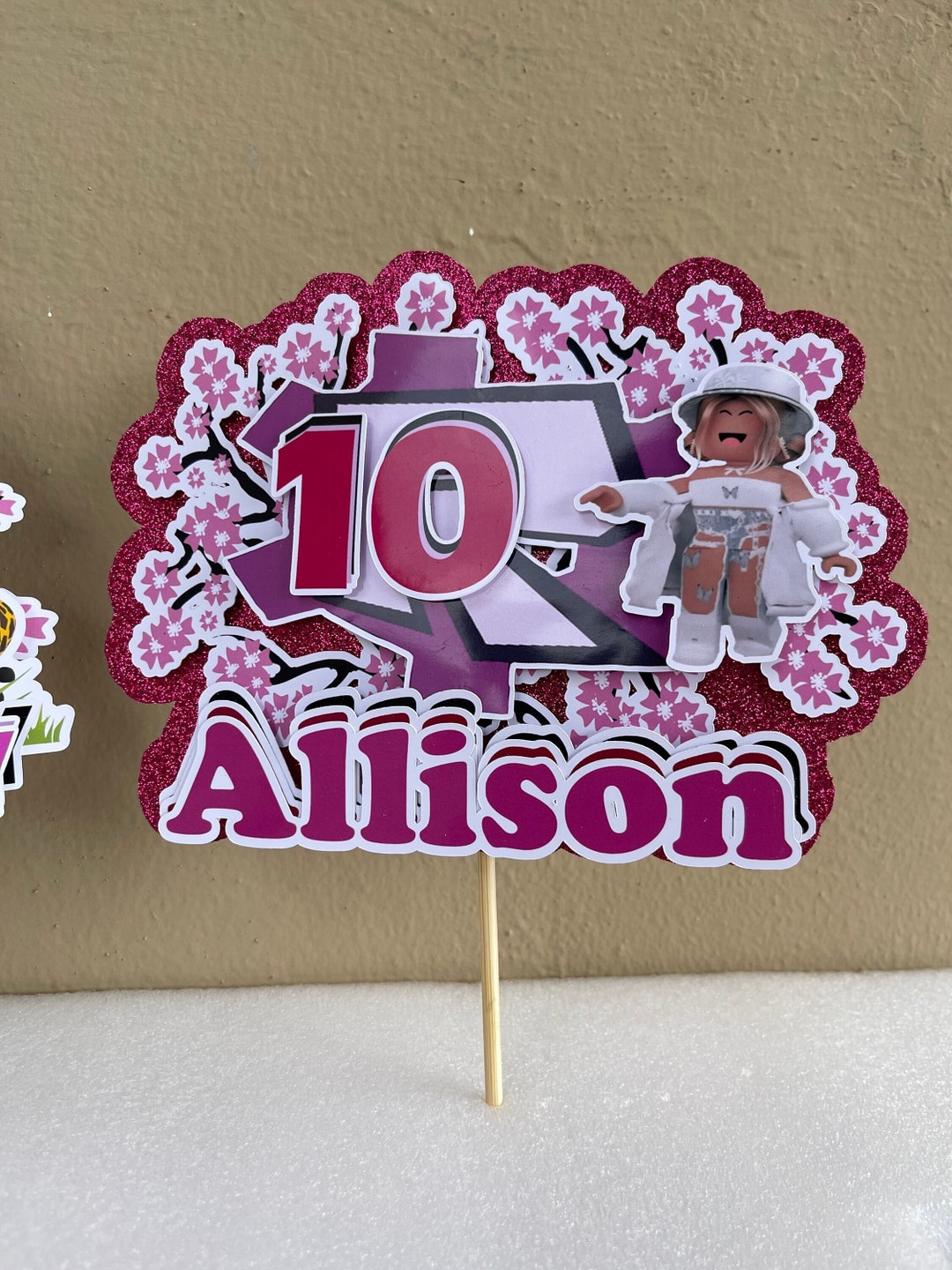 Cake Topper 3D for Gamers Girls - Etsy