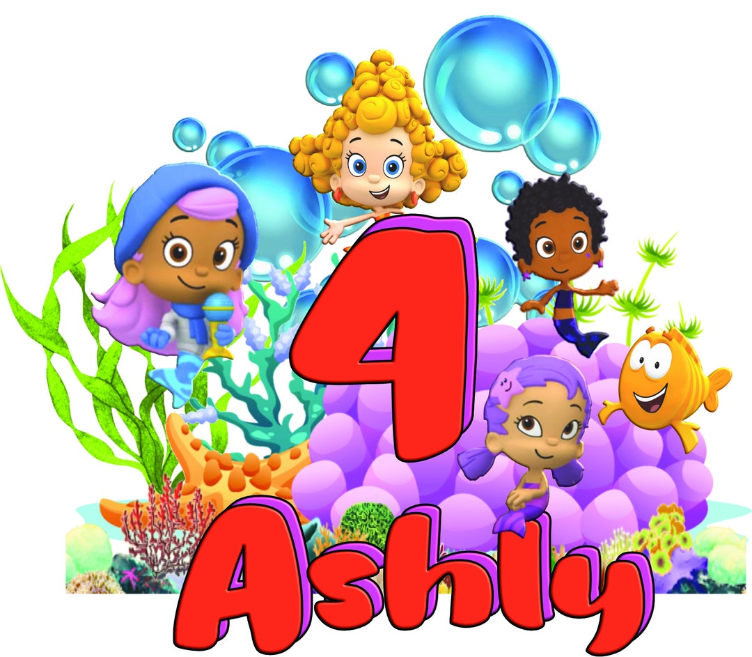 Happy Bubbles Friends Cake Topper, Baby Bubbles Friends Party Decor ...