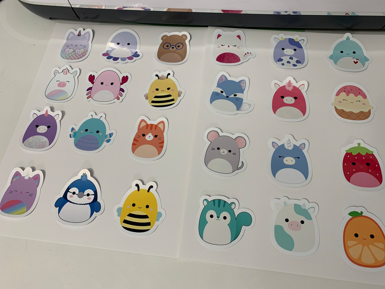 Squishmallow Stickers, Cute Animals, Party Favors (24 Pieces) - Etsy