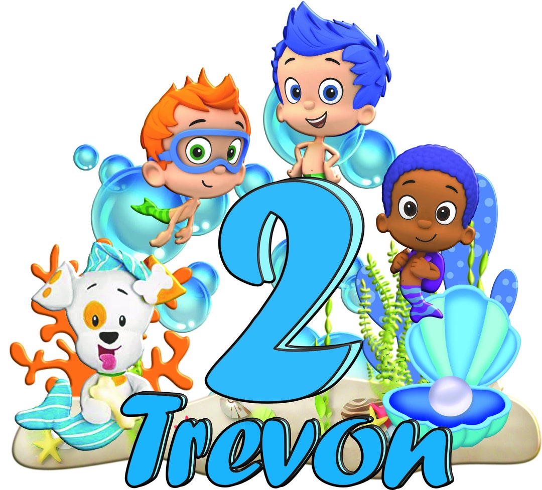 Happy Bubbles Friends Cake Topper, Baby Bubbles Friends Party Decor ...