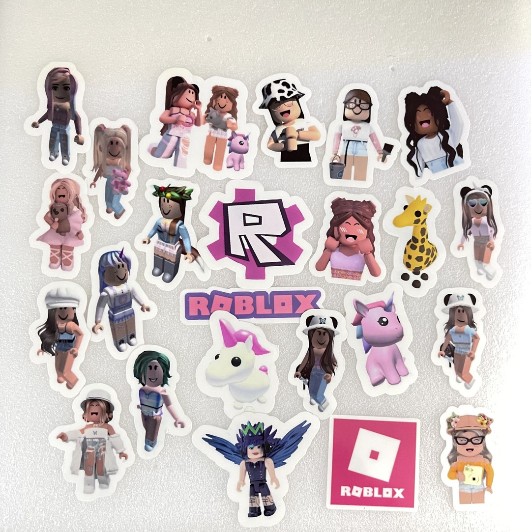 Gamers Girls Stickers Package, Aesthetic Gifts for Kid's Party, Vinyl ...