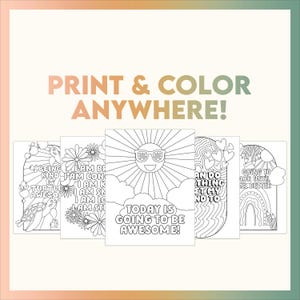 Set #5, Classroom Coloring Page Activities, Therapy Guidance Office ...