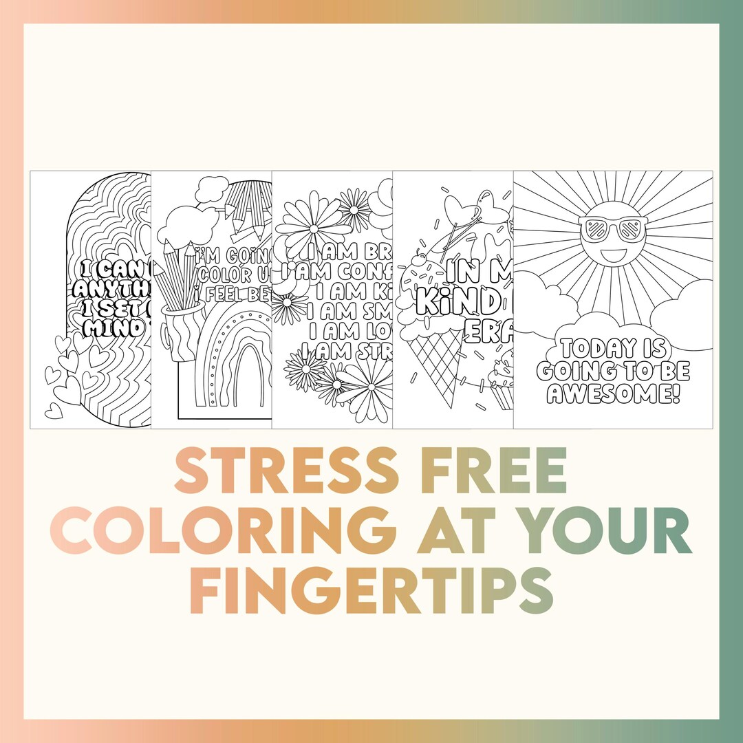 Set #5, Classroom Coloring Page Activities, Therapy Guidance Office ...