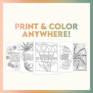 Mental Health Coloring Pages: Therapy Guidance Worksheets (digital ...