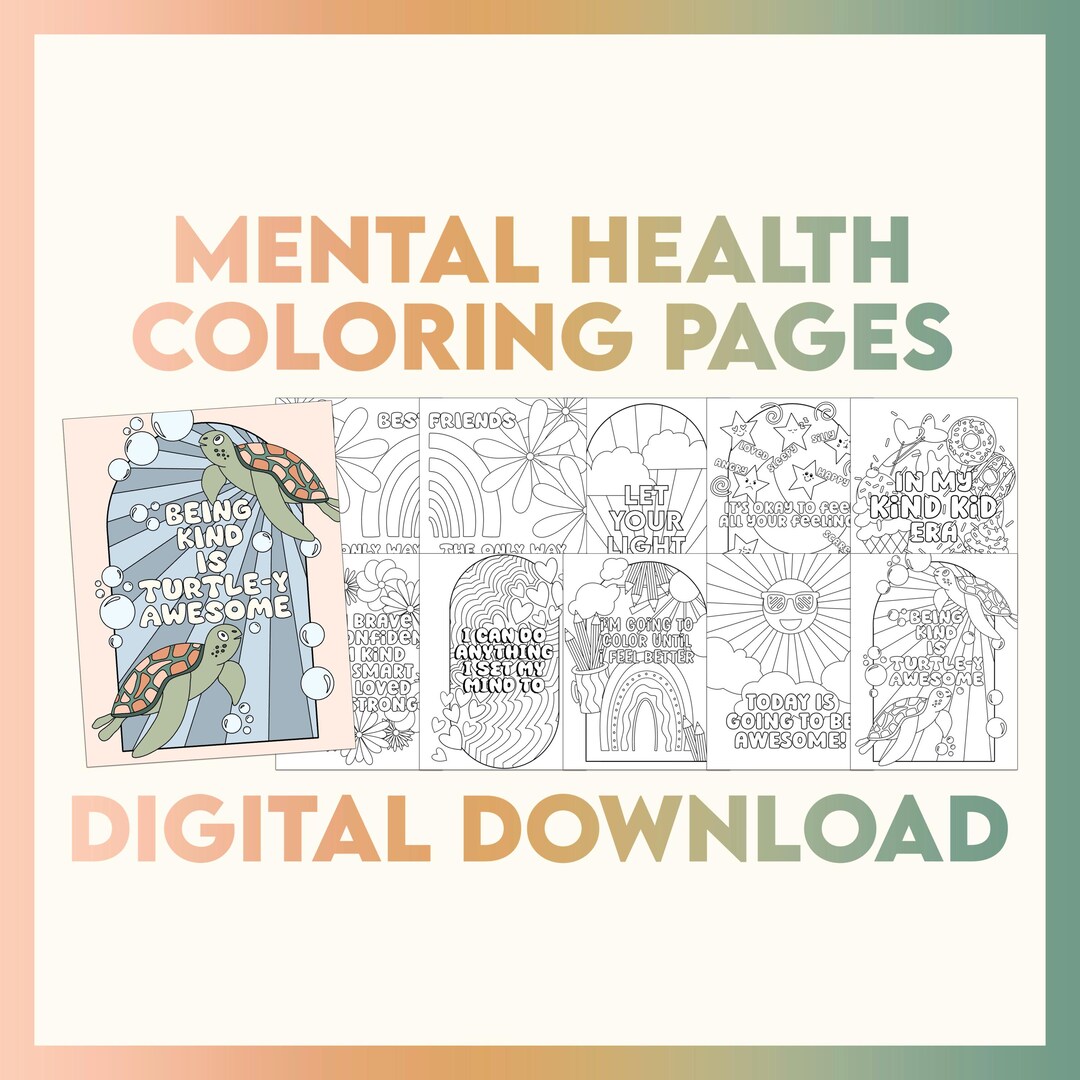 Set #5, Classroom Coloring Page Activities, Therapy Guidance Office ...