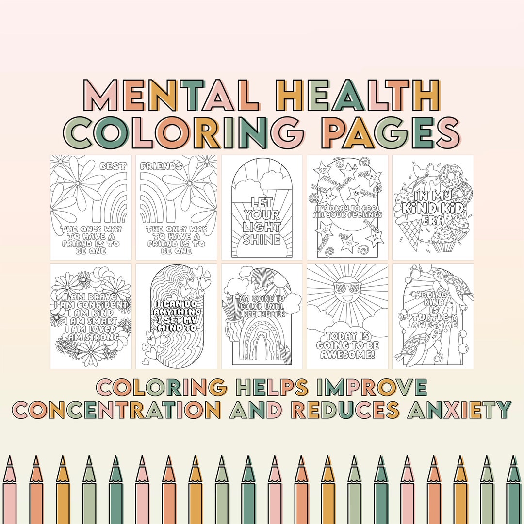 Set 5, Classroom Coloring Page Activities, Therapy Guidance Office ...