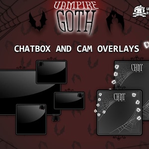 TWITCH Animated Stream Cambox and Chatbox - Vampire Goth - Occult Witch ...