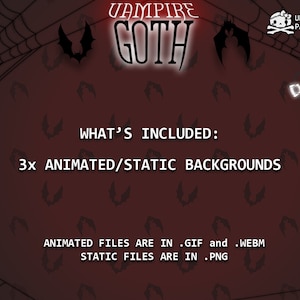 TWITCH Animated Stream Backgrounds Vampire Goth Streaming Occult Witch ...