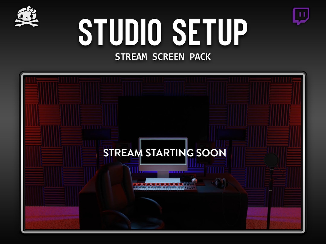 Studio Setup - TWITCH Animated Stream Screens - Producer MIDI Recording ...