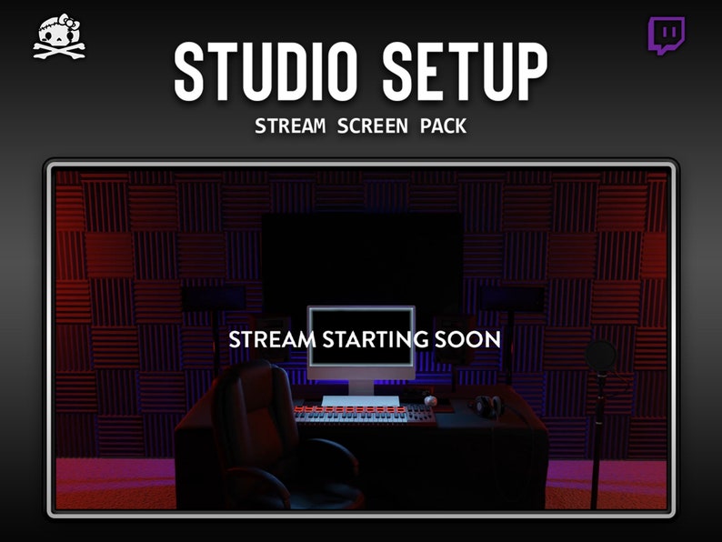 Studio Setup - TWITCH Animated Stream Screens - Producer MIDI Recording ...