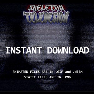 Skeleton Television Animated ALERTS for TWITCH & YOUTUBE - Etsy