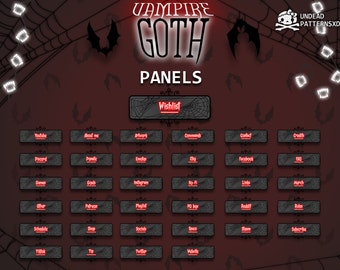 TWITCH Animated Stream Cambox and Chatbox - Vampire Goth - Occult Witch ...