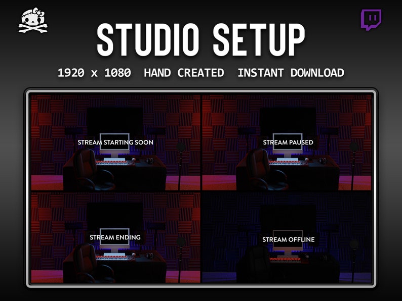 Studio Setup - TWITCH Animated Stream Screens - Producer MIDI Recording ...