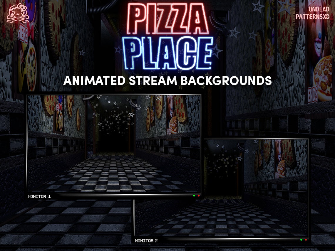 Horror Pizza Place Animated Stream Backgrounds – Twitch, Youtube ...