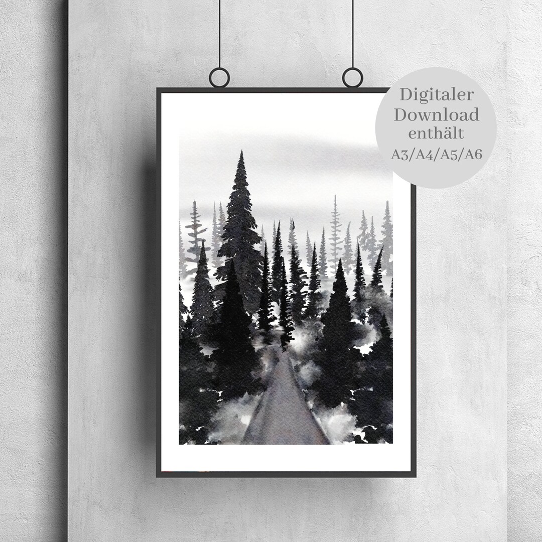 Forest Artwork Poster | Home Deco | Nature and Leisure | Motivating ...