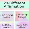 30-line Drawing Affirmation Card Bundle, Self-care Cards,positive ...
