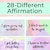 30-line Drawing Affirmation Card Bundle, Self-care Cards,positive ...