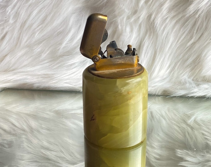 Rare Antique 1920s Thorens Single Claw Table Lighter With Onyx Stone ...