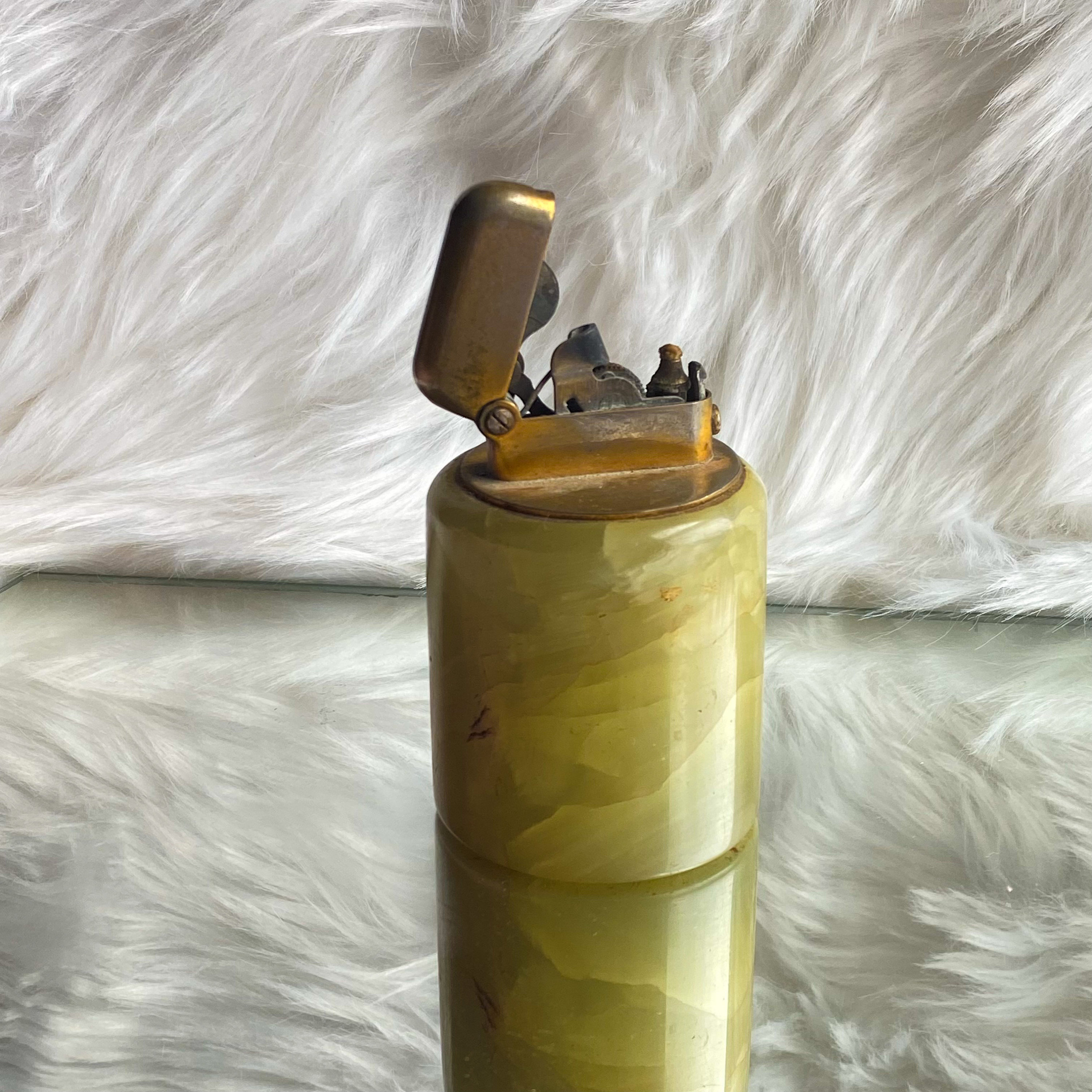 Rare Antique 1920s Thorens Single Claw Table Lighter With Onyx Stone ...