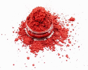 Red Deluxe Cosmetic Grade Mica Powder Pigment for Epoxy Resin Wax Melts ...