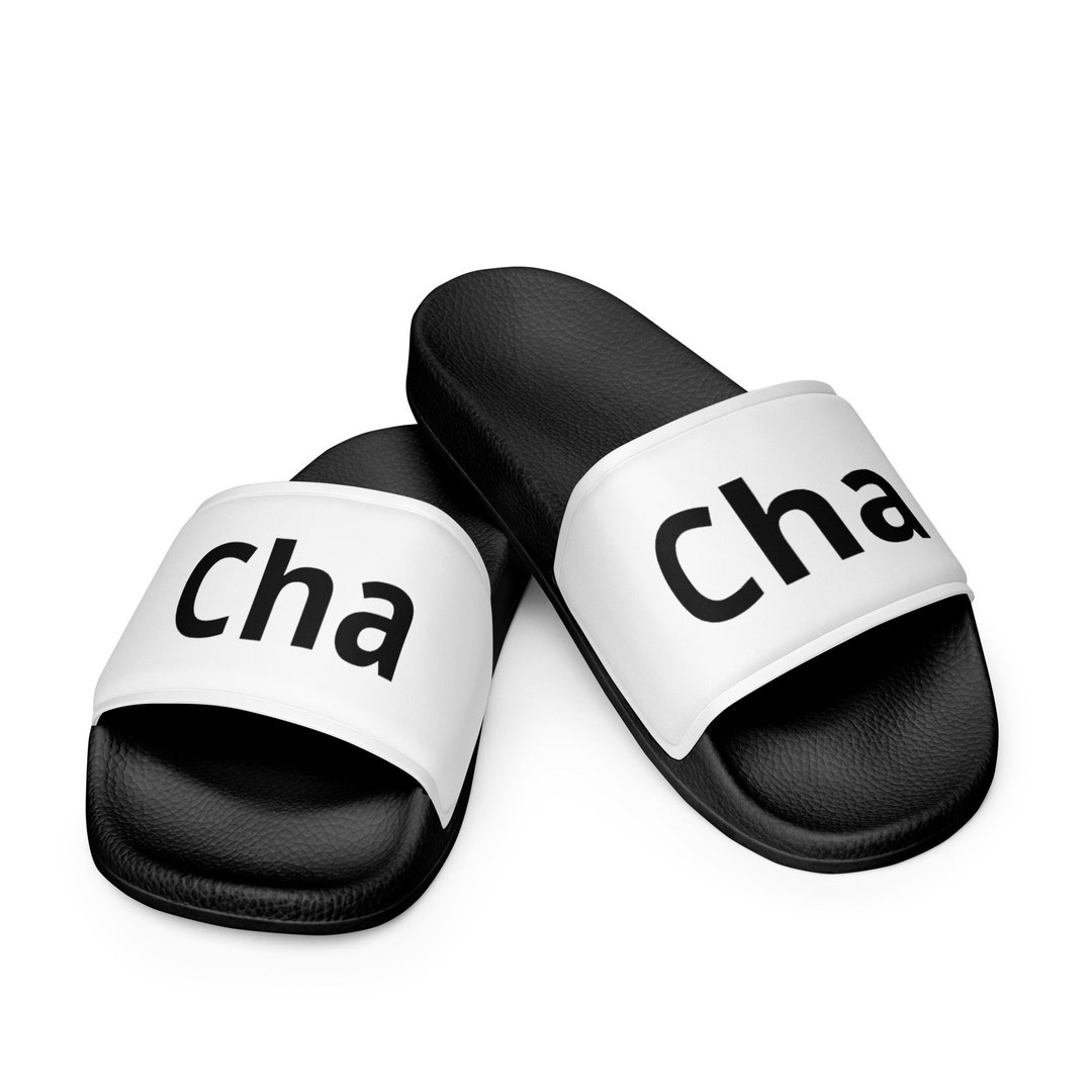 Cha Cha Slide Mens Meme Funny Sandals Slides - Etsy
