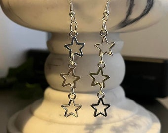 Angel Earrings | Alt Jewelry | Soft Grunge | Y2K Style | Silver Drop ...