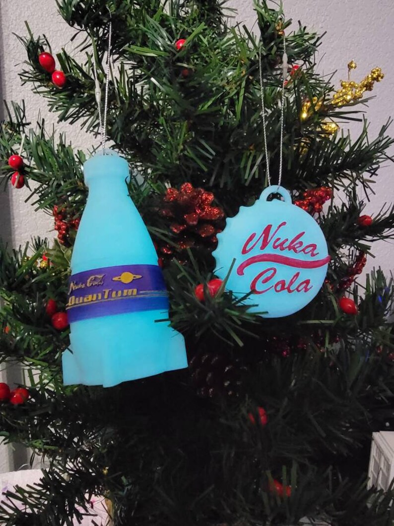 Nuka Cola Caps & Bottles | Fallout | Ornaments | 3D Print - Etsy