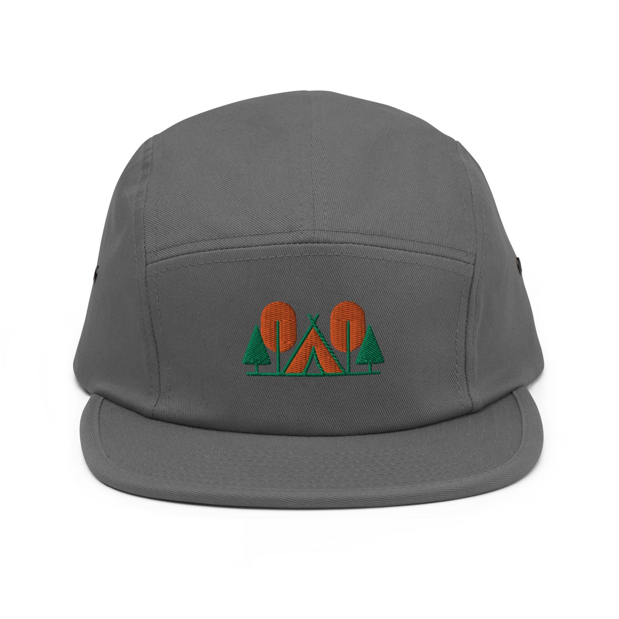 Camp Themed Five Panel Hat | Embroidered Outdoor Lover's Cap | Ideal ...