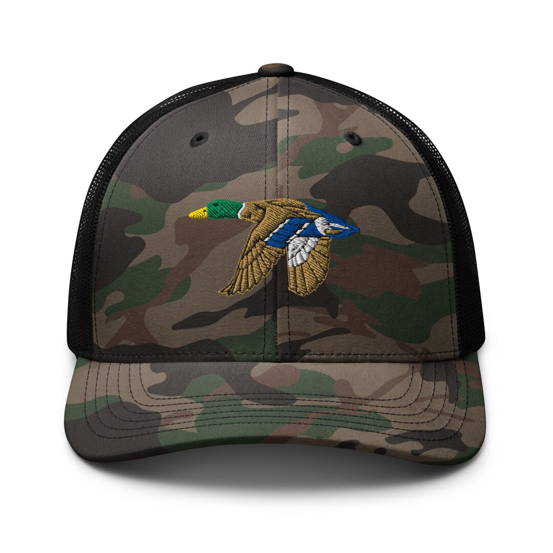 Mallard Duck Camouflage Trucker Hat | Adjustable Outdoor Cap | American ...