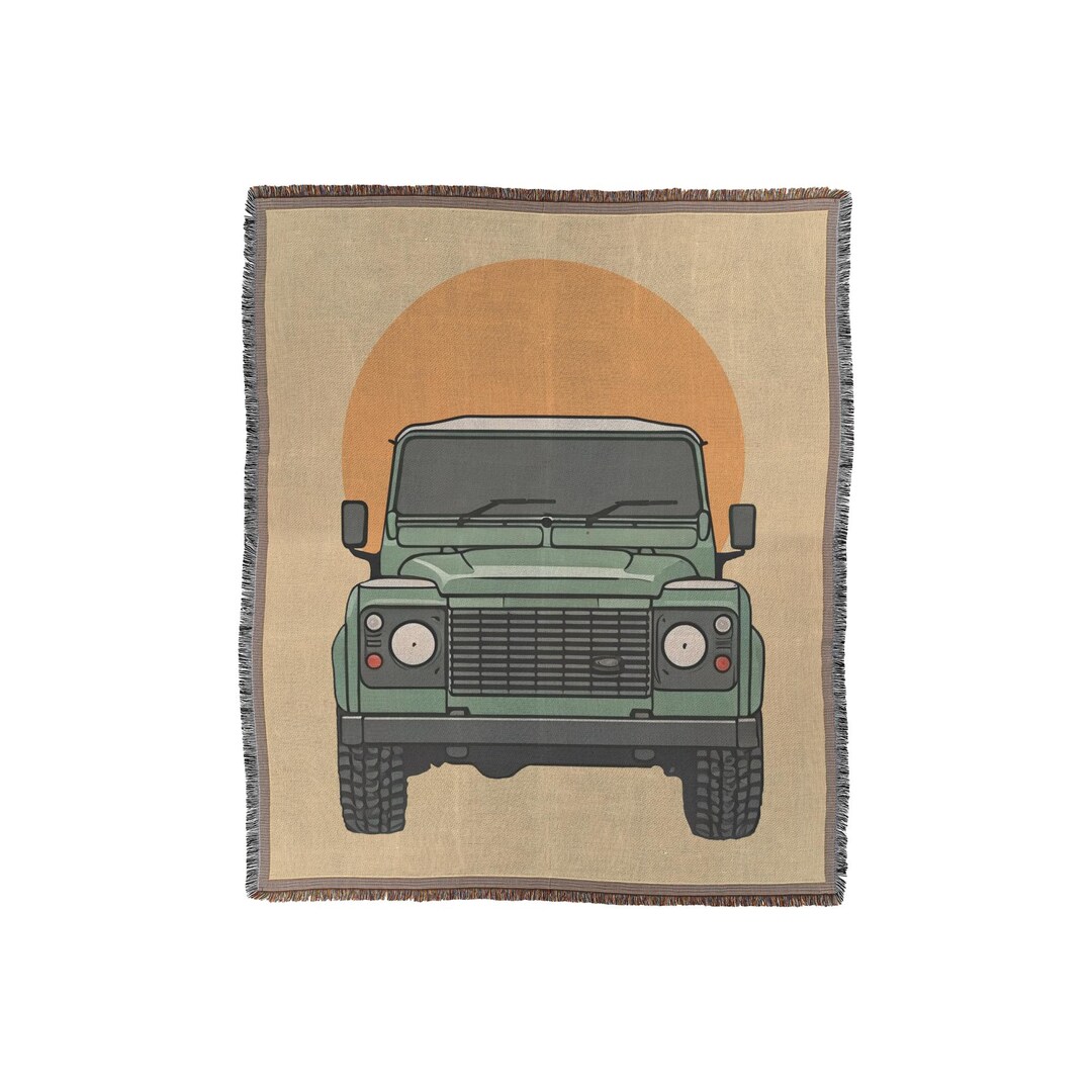 Land Rover Defender Blanket | Woven Throw Blanket | Land Rover Home ...