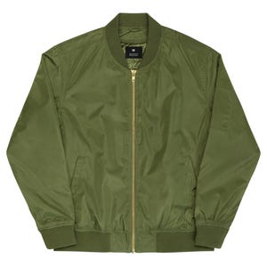 Defender and Sun | Land Rover Premium Recycled Bomber Jacket | Eco ...
