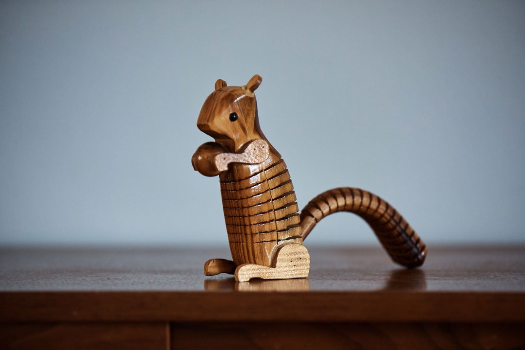 Wooden Squirrel,educational Wooden Toys, Flexible Twisting Squirrel ...