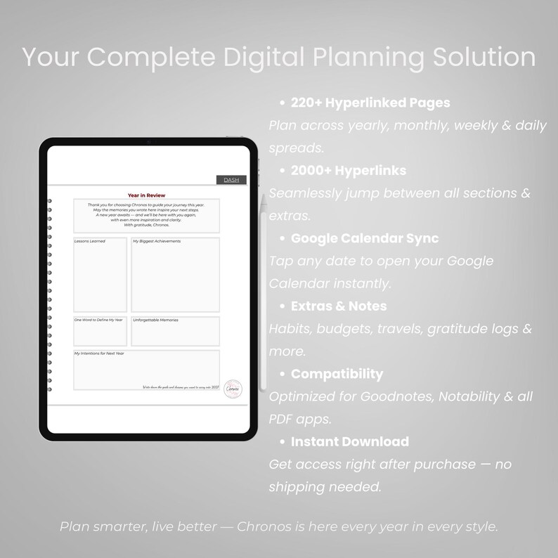 2026 Digital Planner : Hyperlinked PDF (goodnotes/notability) - Etsy