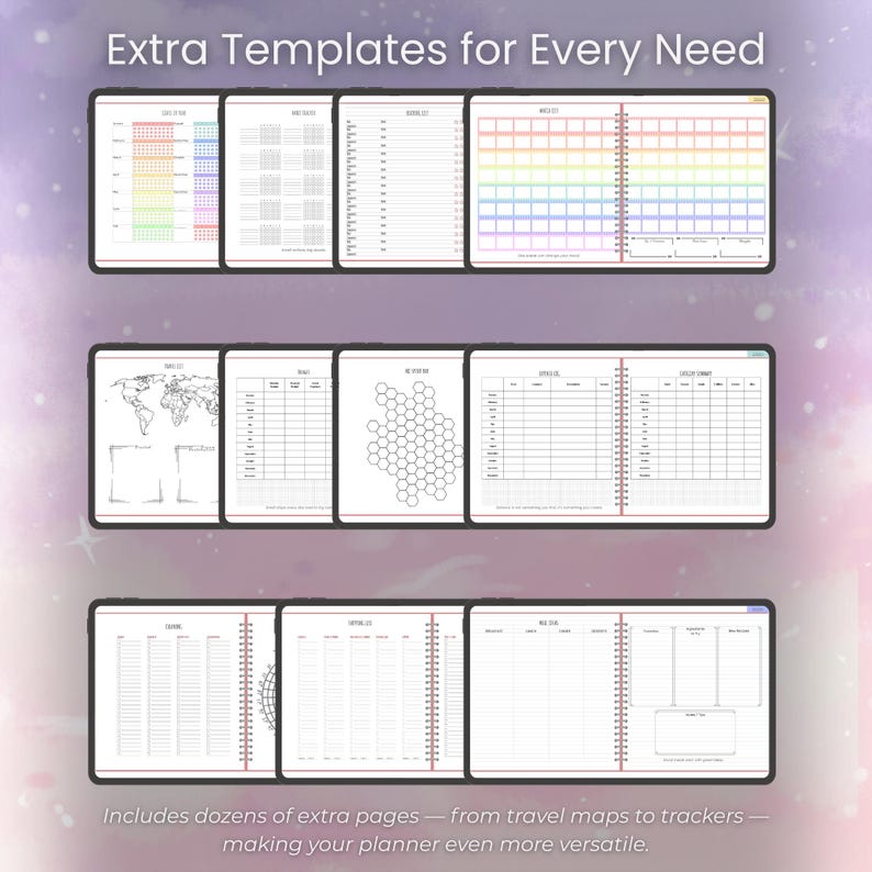 Undated Digital Planner: Hyperlinked PDF for Goodnotes - Etsy