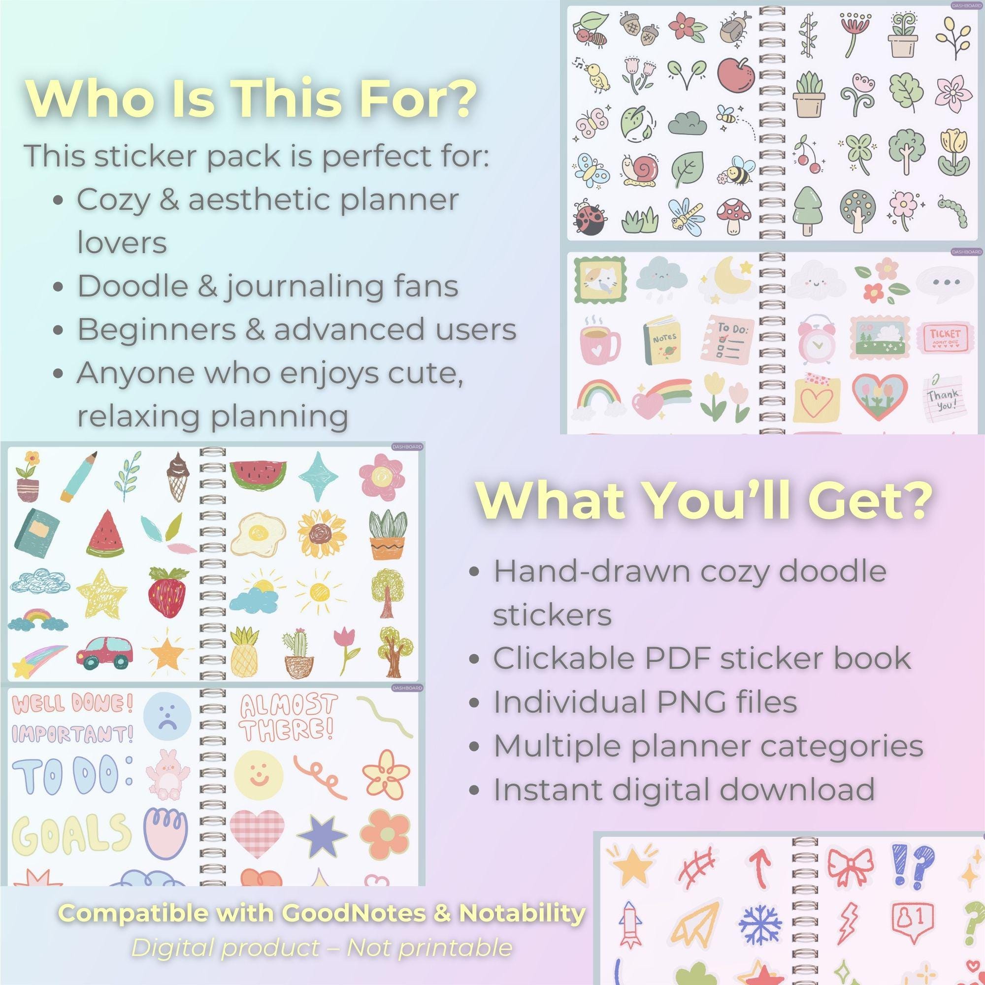 500+ Digital Planner Stickers for Goodnotes & Notability - Etsy