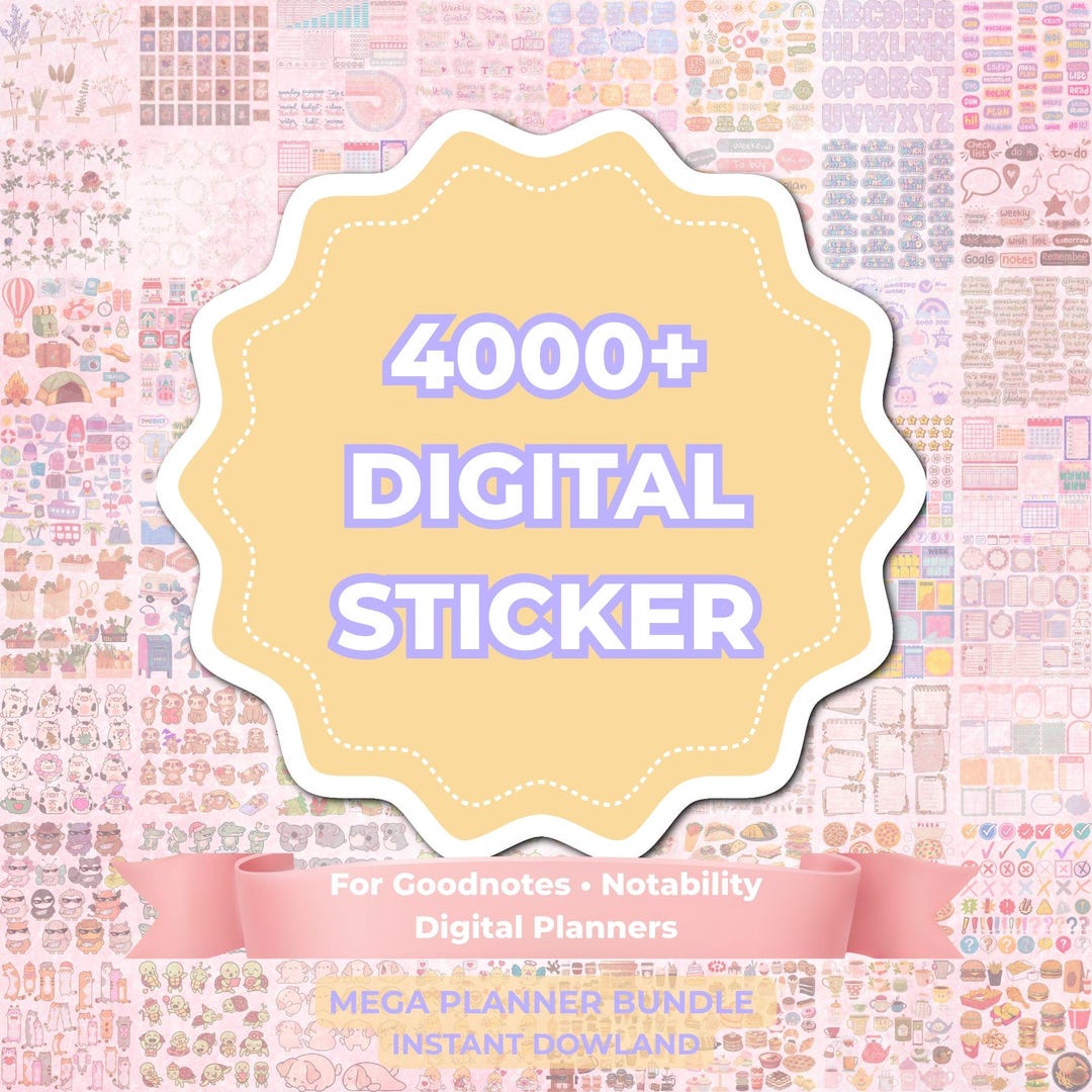 4000+ Digital Planner Stickers for Goodnotes & Notability - Etsy