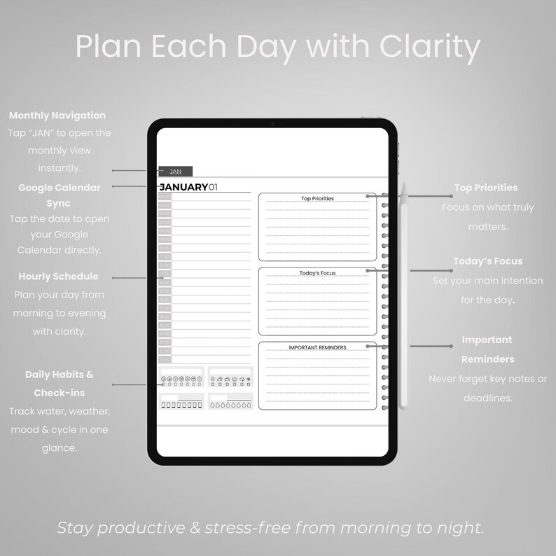 2026 Digital Planner : Hyperlinked PDF (goodnotes/notability) - Etsy