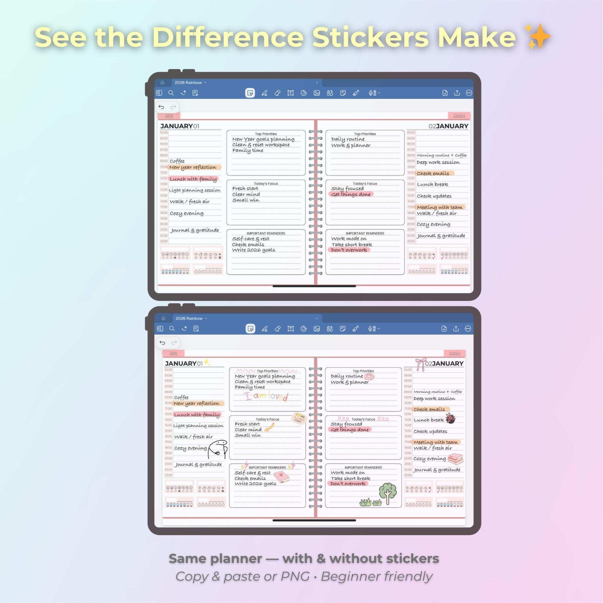 500+ Digital Planner Stickers for Goodnotes & Notability - Etsy