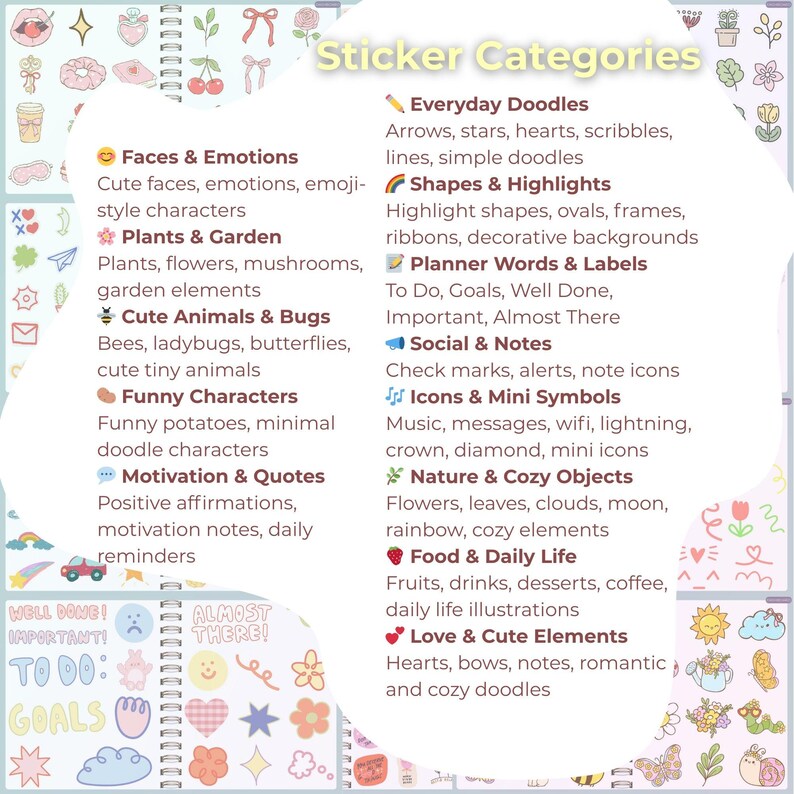 500+ Digital Planner Stickers for Goodnotes & Notability - Etsy