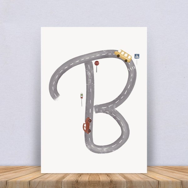 Letter B Poster - Etsy