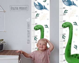 Dinosaur Measuring Chart - Etsy