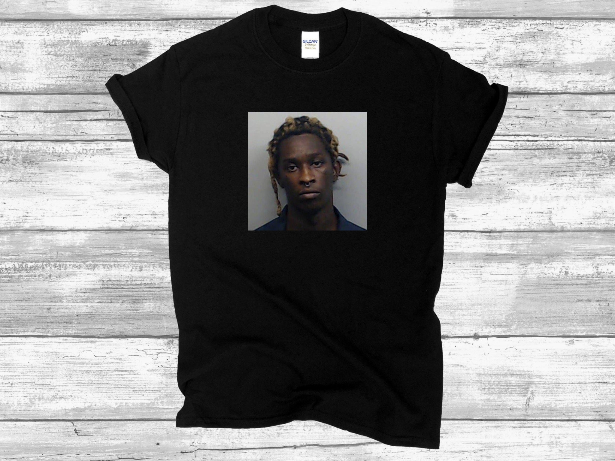 Young Thug Mugshot Tshirt Hiphop Shirt Rapper Tshirt Mugshot - Etsy